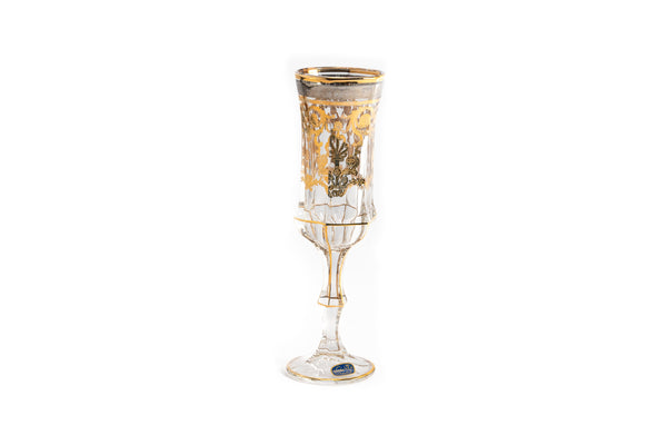 Bohemia Crystal Flute Set, 6 Pieces -Silver & Gold – Sheffield egypt