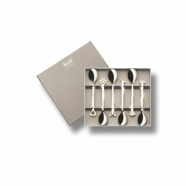 Mepra Spoon Set, 6 Pieces -Stainless Steel – Sheffield egypt