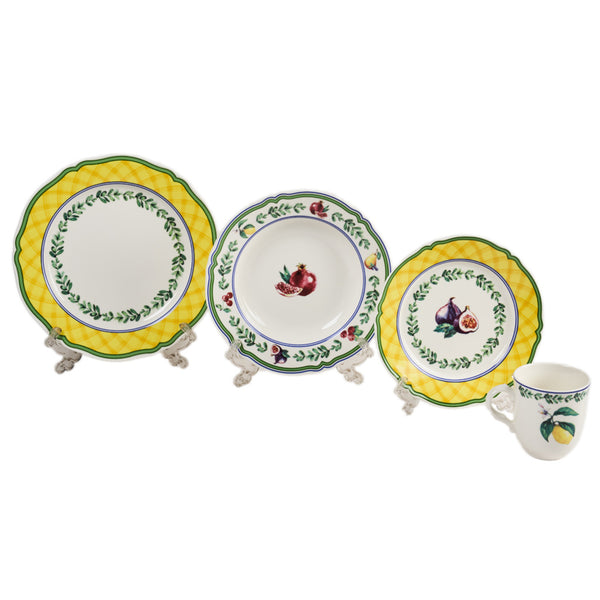 Falkenporzellan Dinner Set, 24 Pieces -Yellow -Porcelain – Sheffield egypt