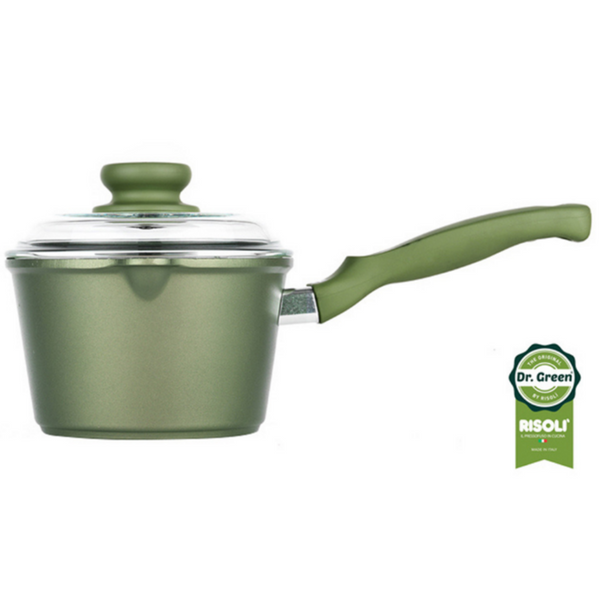 Risoli Milkpot with Glass Lid and Handle Dr. Green -16cm – Sheffield egypt